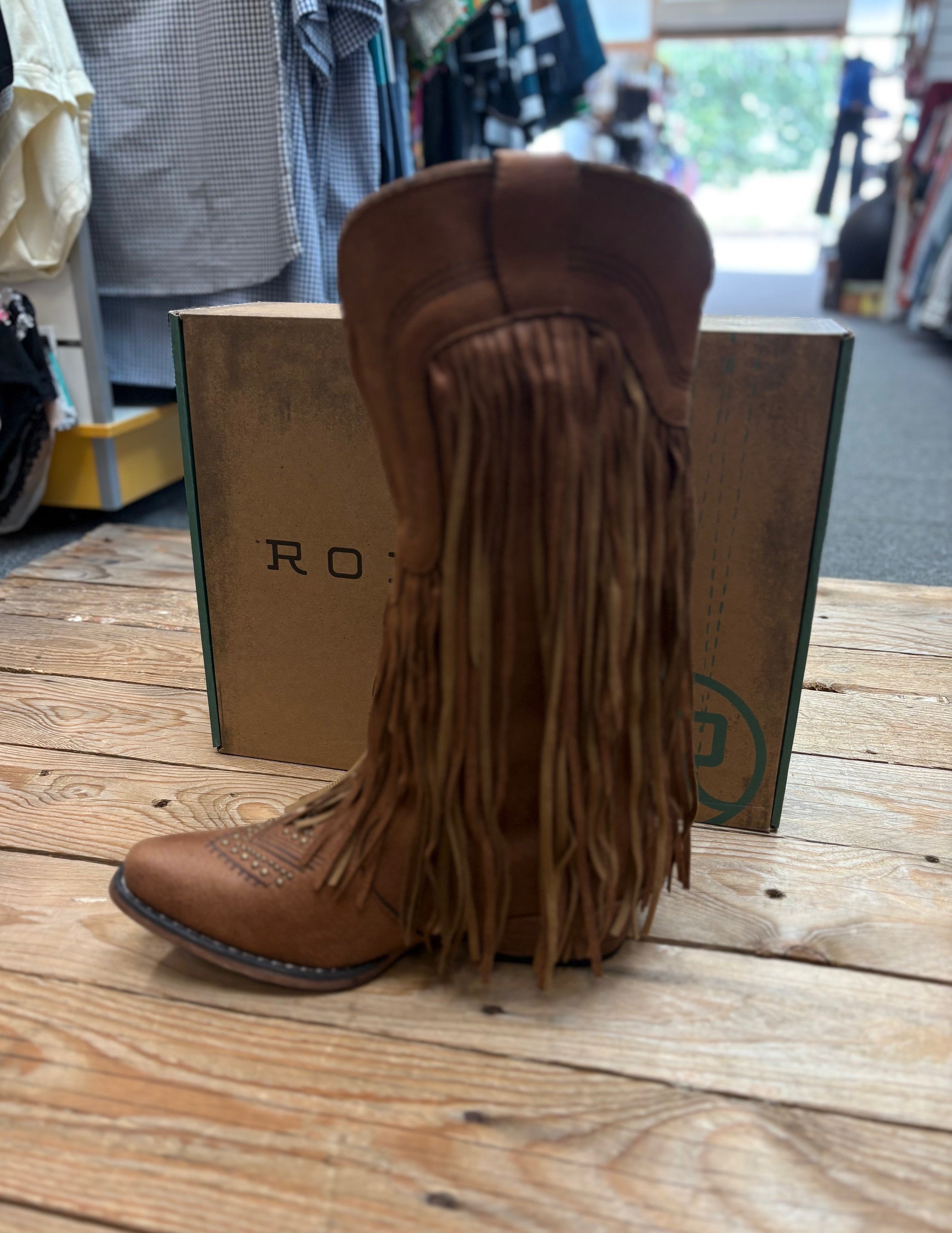 Womens Roper Dolly - Tan Boot – Debs Country Outfitters